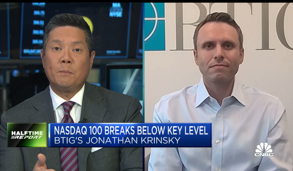 BTIG’s Chief Market Technician, Jonathan Krinsky, joins CNBC ‘Halftime ...